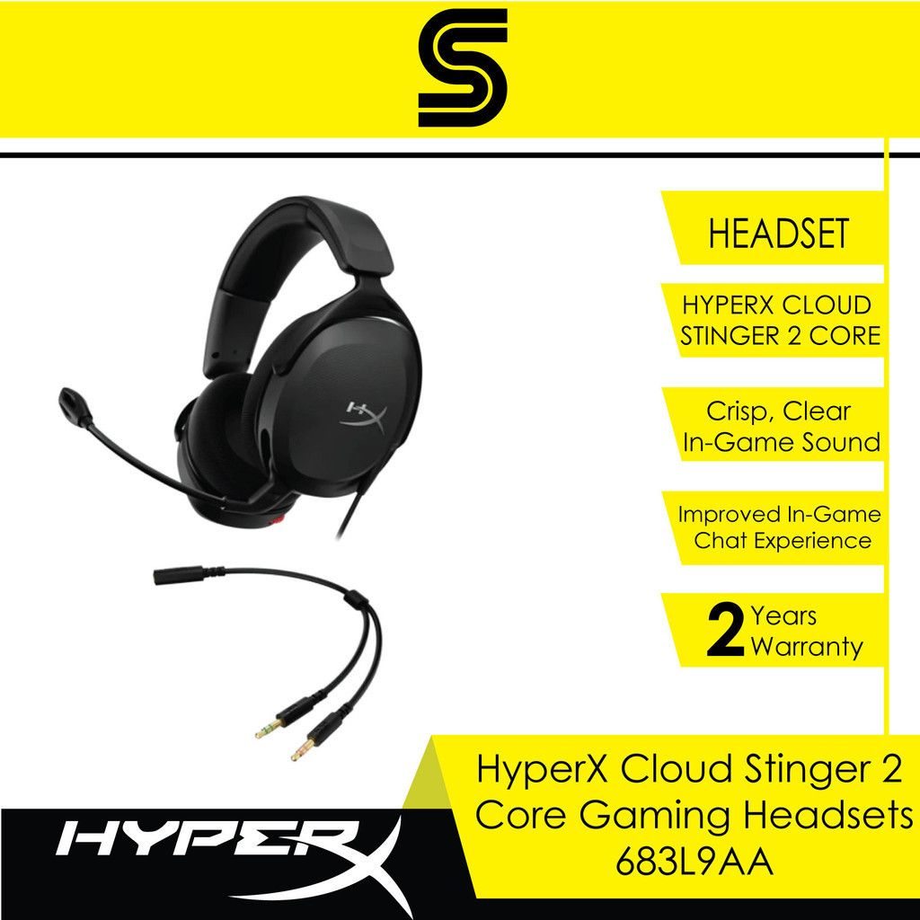 HyperX Cloud Stinger 2 Core Gaming Headsets - 683L9AA | Shopee Malaysia