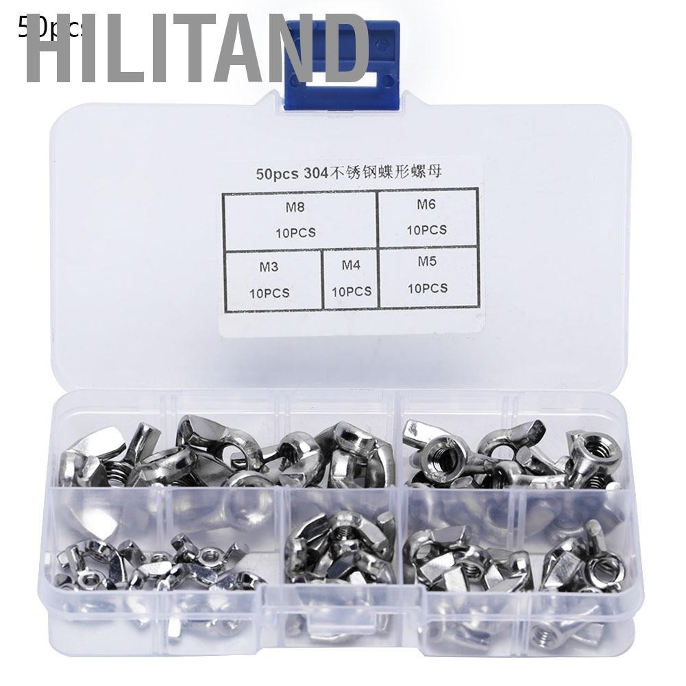 Hilitand With Box 5 Type Hand Tighten Nut Fastener Kit Stainless Steel ...