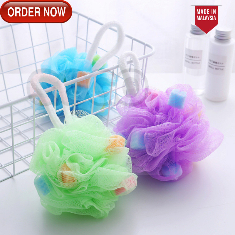 GG 1 Pc Random Color / Mesh Bathing Sponges / Multicolor Loofah Bath ...
