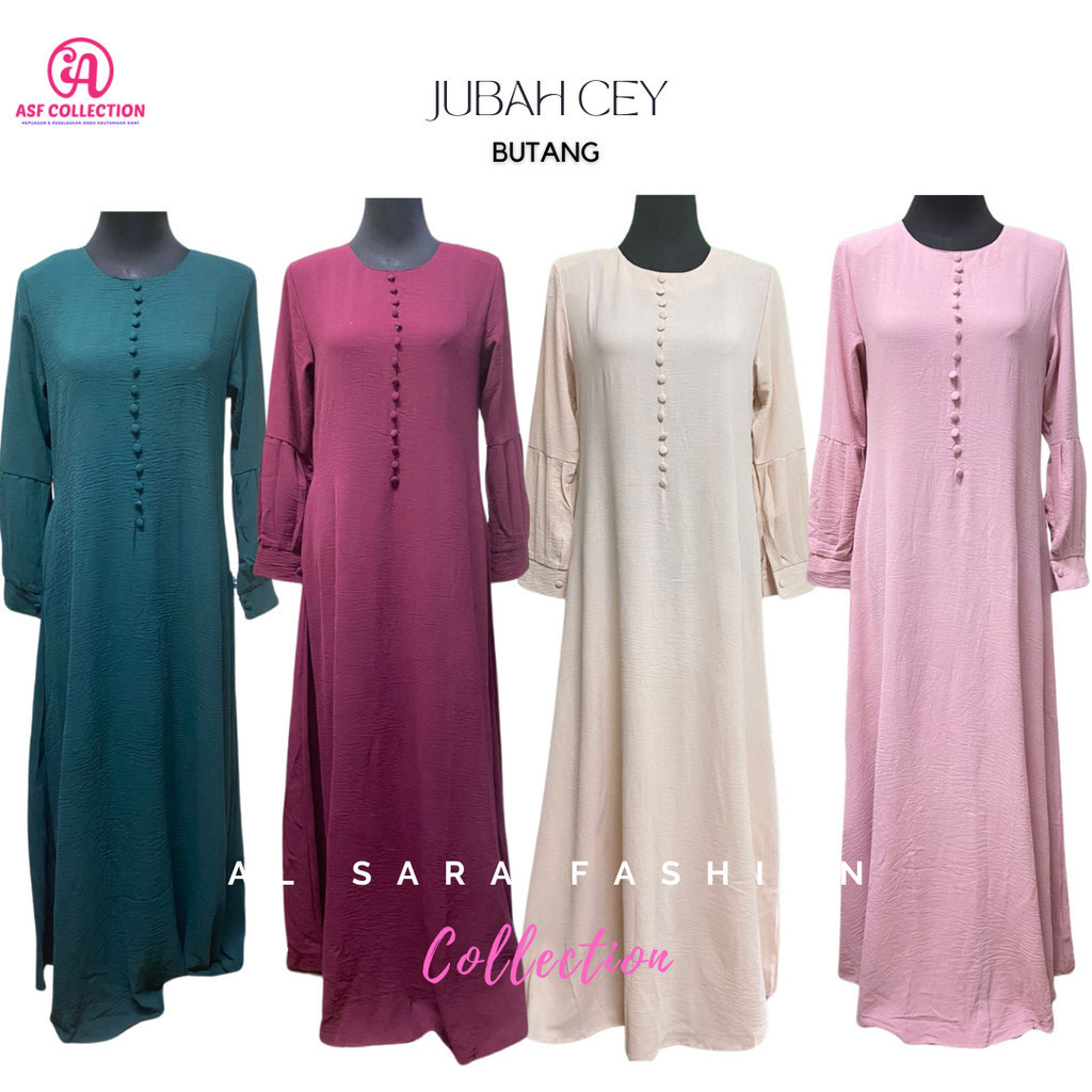 AL SARA JUBAH CEY BUTANG IRONLESS/JUBAH UMRAH HAJI/JUBAH PLAIN IRONLESS ...