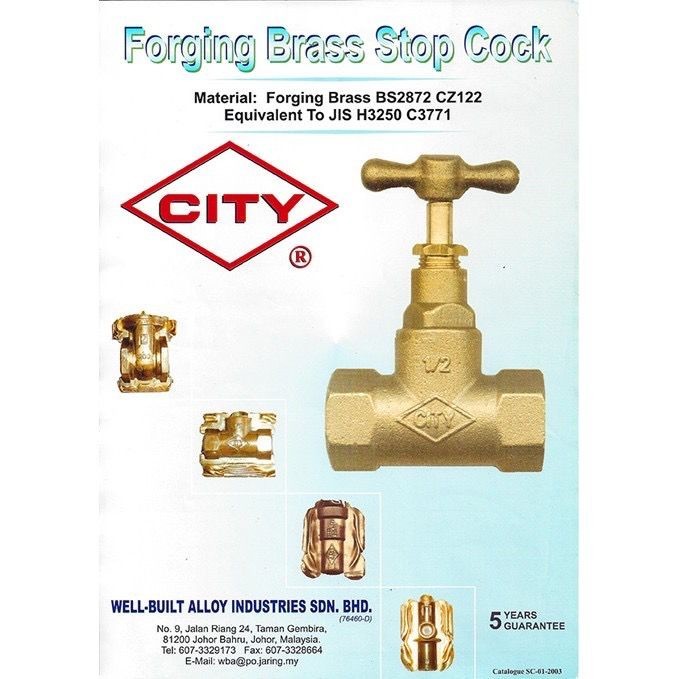 CITY Brass Garden Tap / Bib Tap / Float Valve Buatan Malaysia | Shopee Malaysia