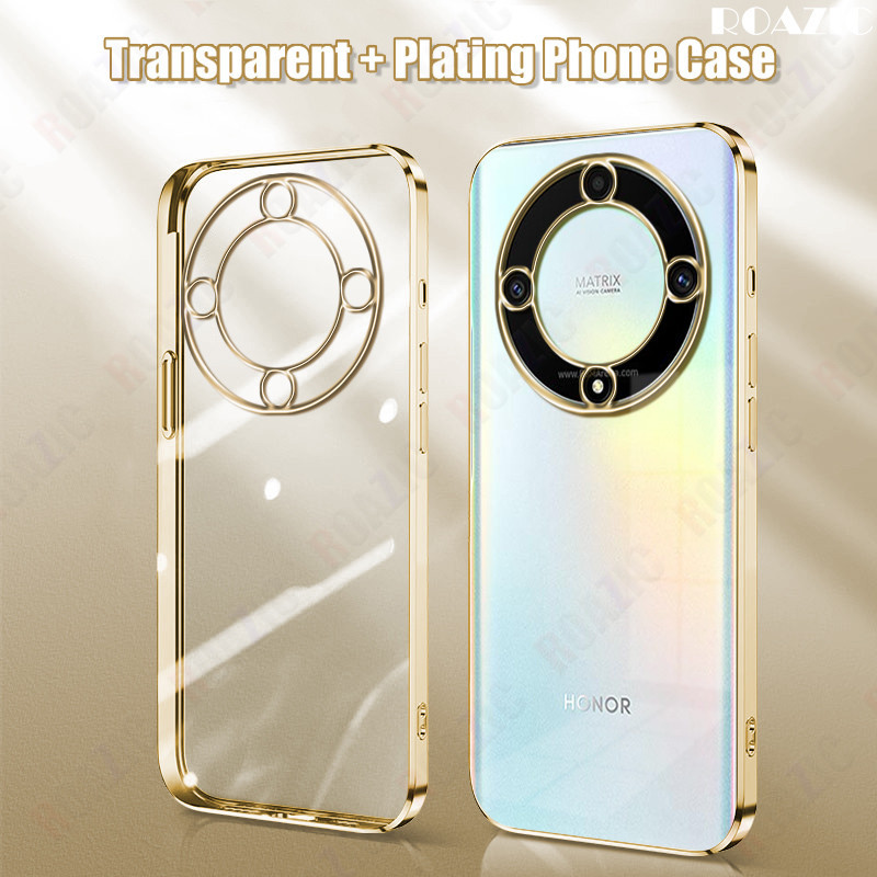 For Honor X8b/Honor X9a 5G Phone Case Luxury Plating Edge Transparent ...