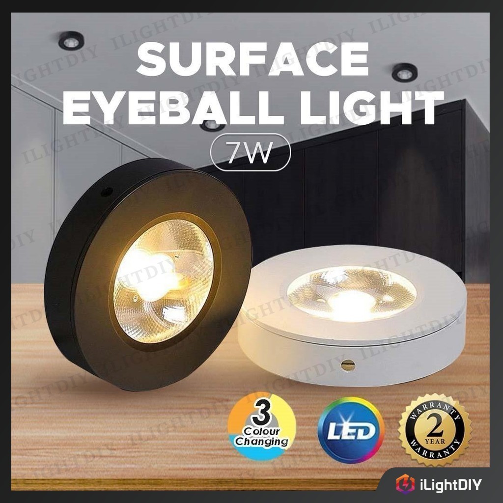 7W SURFACE LED EYEBALL LIGHT 240V 3C SURFACE MOUNTED CEILING LED ...