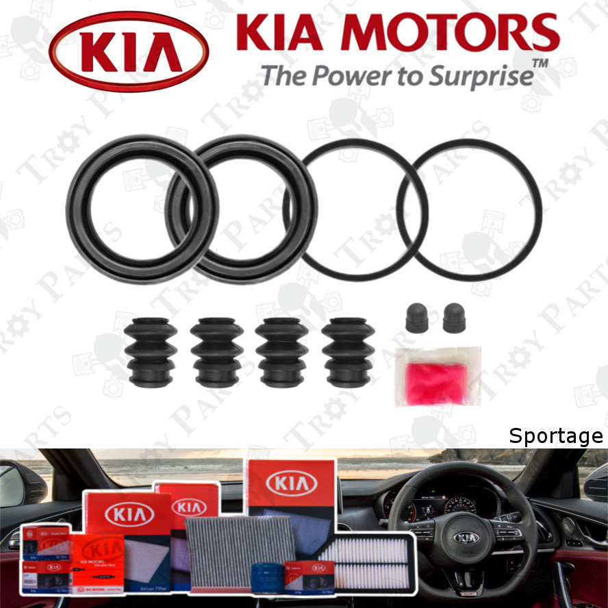 (61mm) Original Kia (Front) Disc Brake Caliper Repair Kit (Full / Half ...