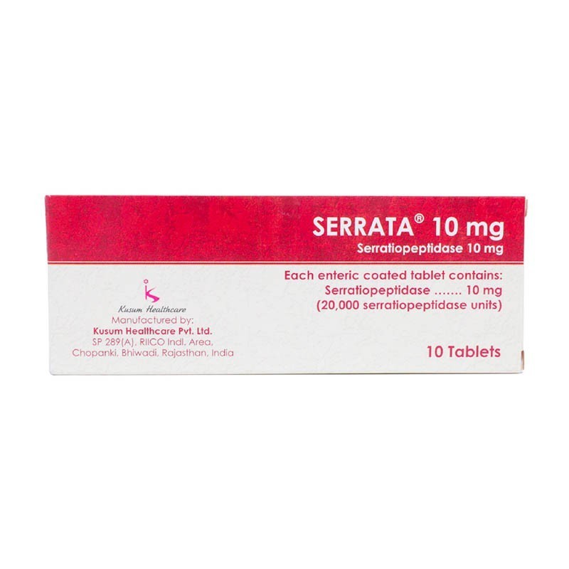 Serrata For Inflammation 消炎 Ubat Anti-radang10mg 100 tablets | Shopee ...