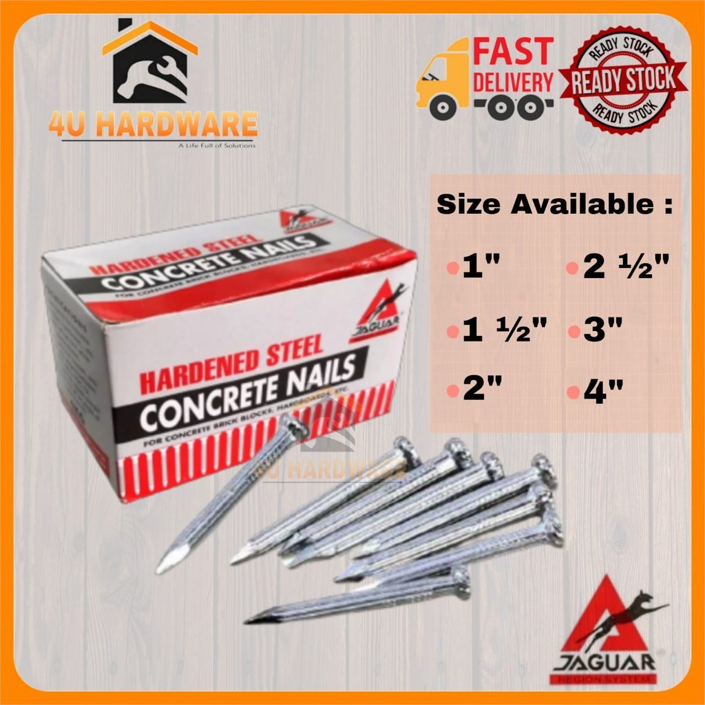 Concrete Nails / Paku Concrete / Paku Batu / Paku Dinding / 钢钉 (1" / 1. ...