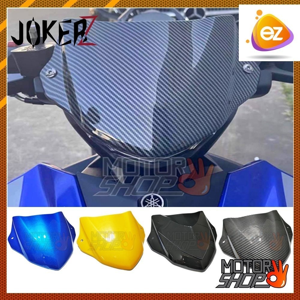 JOKERZ VISOR WINDSHIELD COWLING WARNA CARBON/BLACK FOR YAMAHA Y16ZR Y16 ...