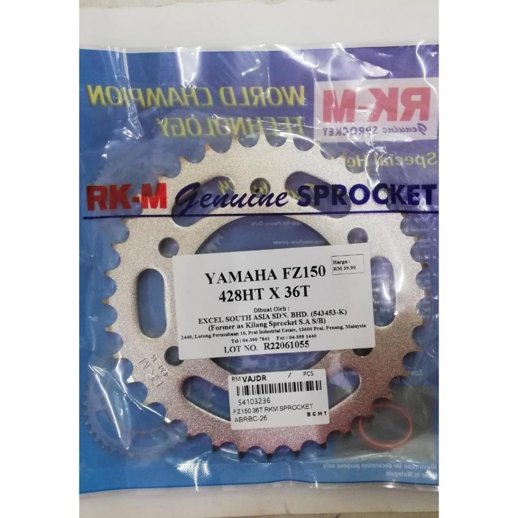 YAMAHA FZ150 RKM SPROCKET (ALL SAIZ) | Shopee Malaysia