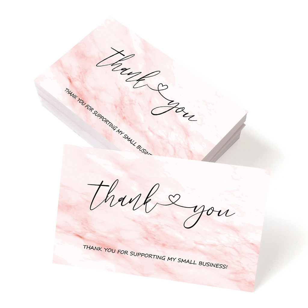 50pcs Thank You Cards For Supporting My Small Business Shopping ...