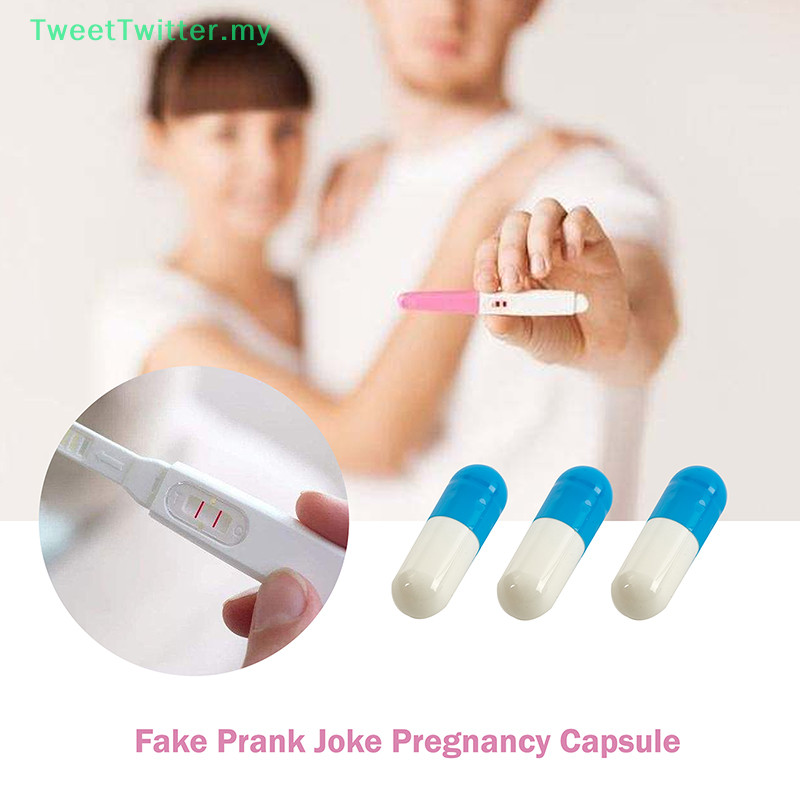 Tweettwitter Fake Prank Joke Pregnancy Test Capsule Fools Day 5172