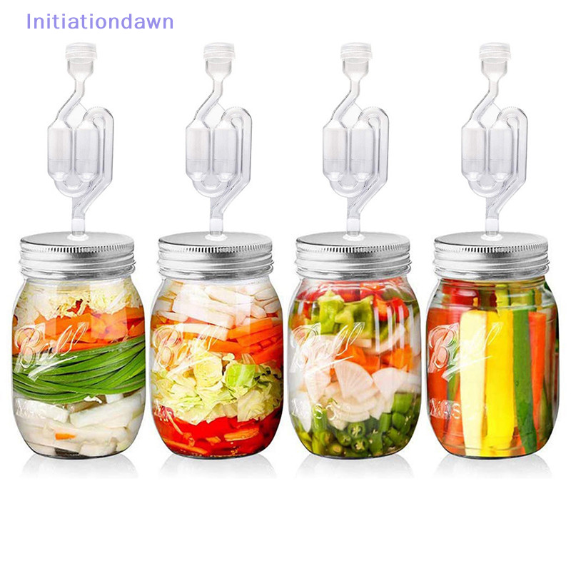 [Initiationdawn] Wide Mouth Mason Jar Fermentation Lid Air Valve Set ...