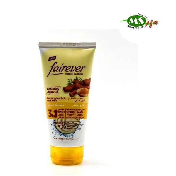 Fairever Natural Fairness Cream Herbal Extract N Pure Milk 50g | Shopee ...