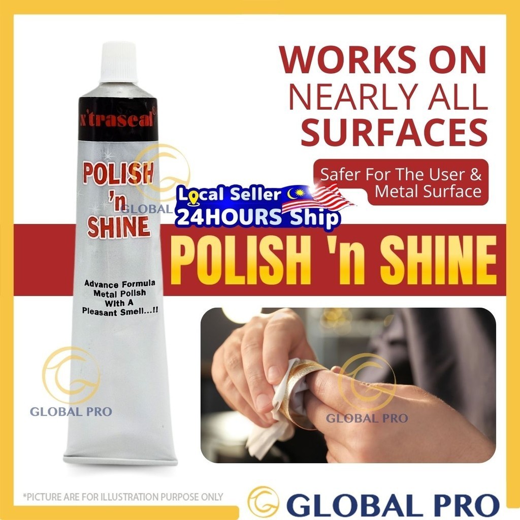 XTRASEAL Polish 'n Shine 100g Metal Polish and Cleaner Paste Metal ...