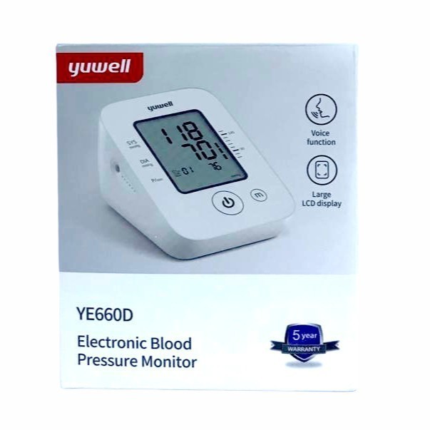 YUWELL ELECTRONIC BLOOD PRESSURE MONITOR YE660D | Shopee Malaysia