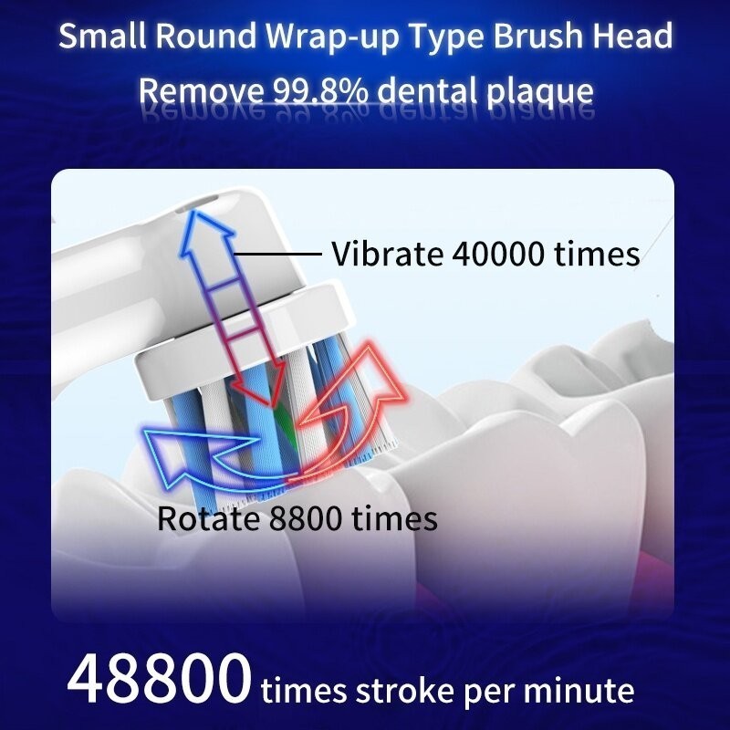 Original Oral B Pro 2000 Intelligent Electric Toothbrush 3D Sonic Cross Action Clean Smart ...