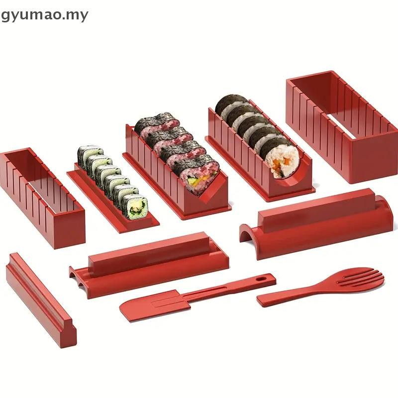 GYU Sushi Maker Kit DIY Sushi Mold Press With Sushi Rice Roll Mold ...