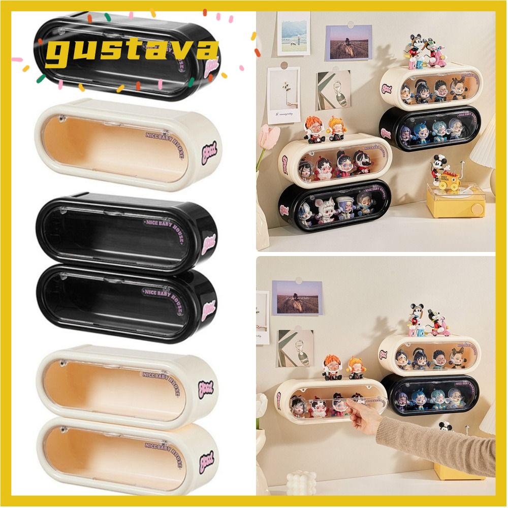 GUSTAVA 1Pcs Figures Display Rack, Plastic Storage Organizer Dustproof ...