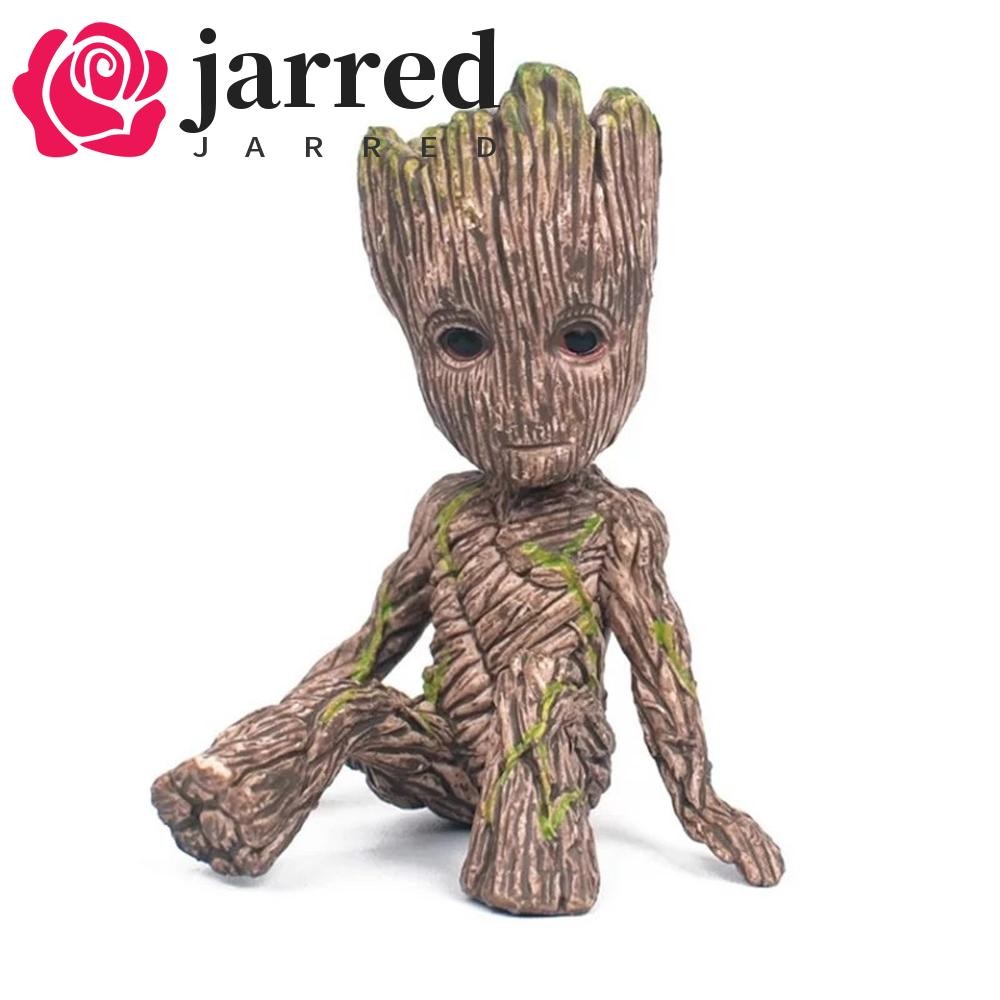 JARRED Tree Man Groot Figure Toys Model Doll Avengers Sitting Mini ...