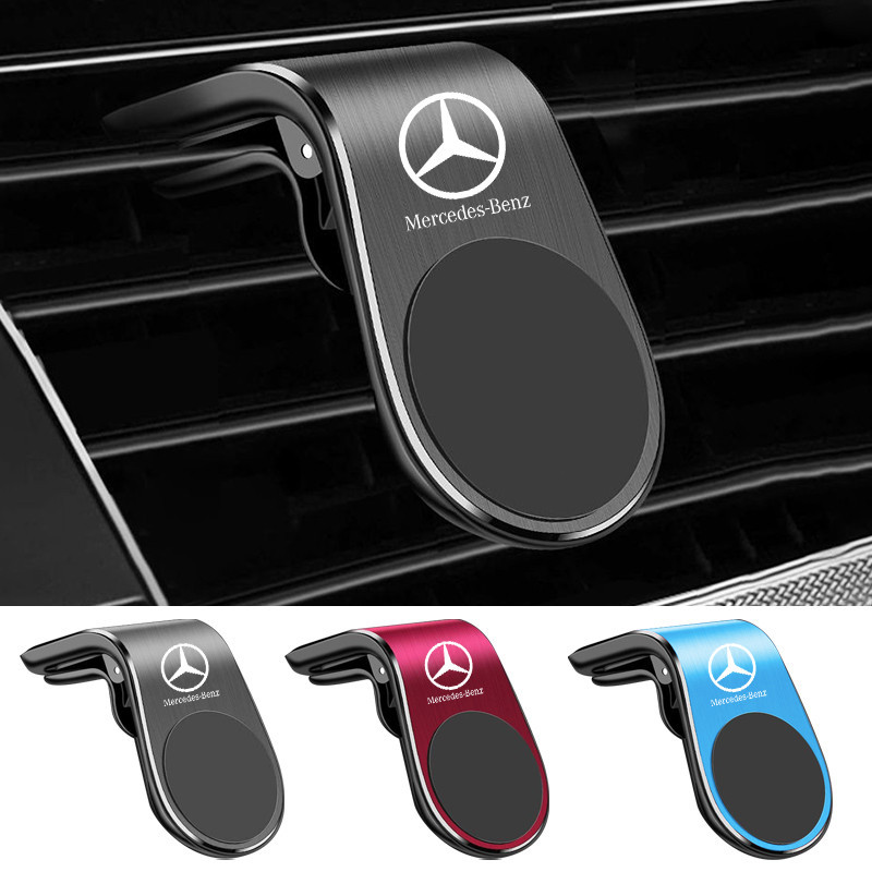Car Magnetic Phone Holder Air Vent Clip Mount Rotation For Mercedes ...