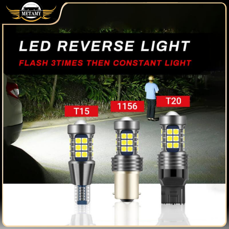 [Hot]1Pcs Car Reverse Light Bulb Flash/Non Flash T15/1156 Back Up Light ...