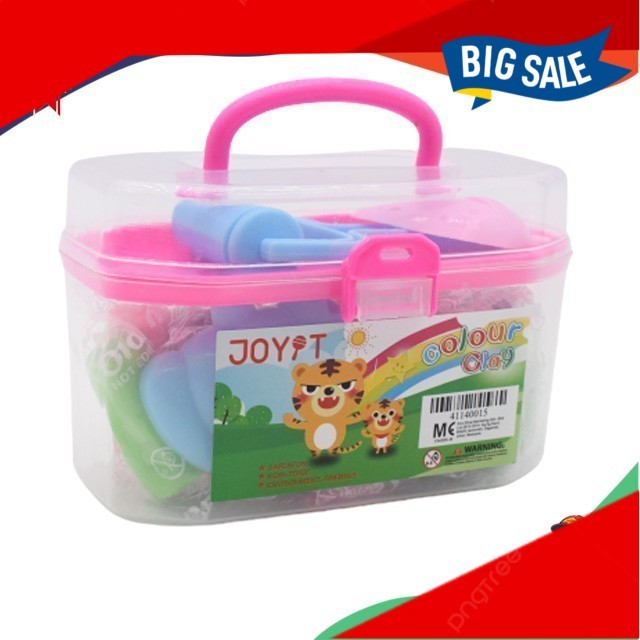 Set Plastisin, Plasticine and Tools Kit with Storage Box (12cm x 7cm x ...