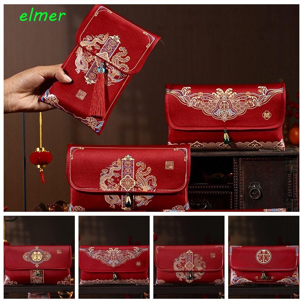 ELMER 2024 Money Pocket, Tassel Design Best Wishes New Year's Blessing ...