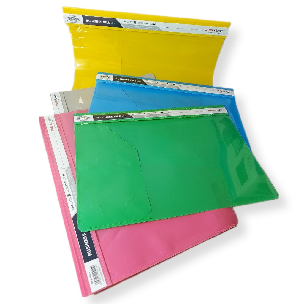 Interxfolder - Business File Folder Plastic Size A4 Color - PCS ...