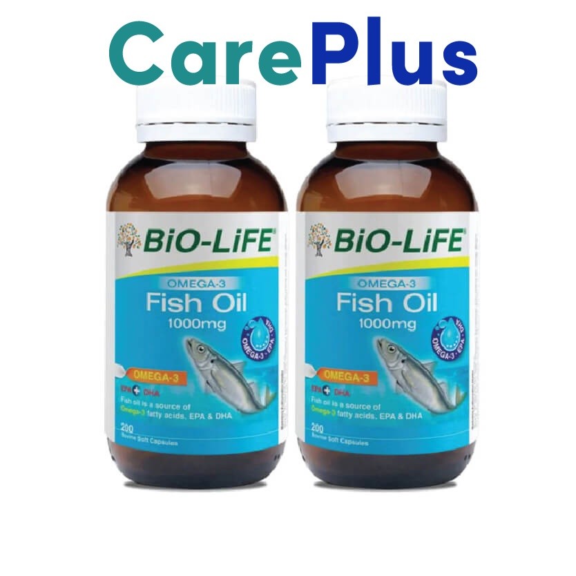 BIO-LIFE OMEGA-3 FISH OIL 1000MG 200'SX2 (SET) (EXP:01/2026) | Shopee ...
