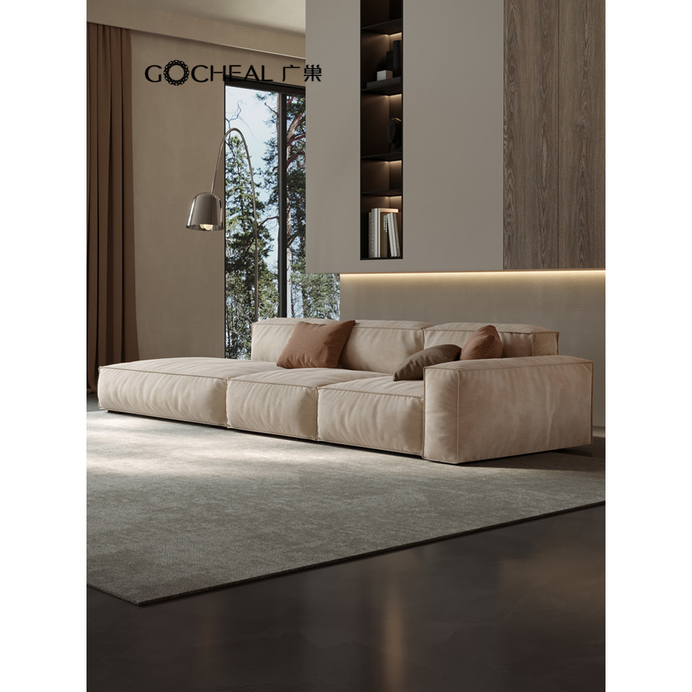 Sofa Fabrik Minimalis Itali Guangchao Fabrik Matte Dua Sisi Ruang Tamu ...