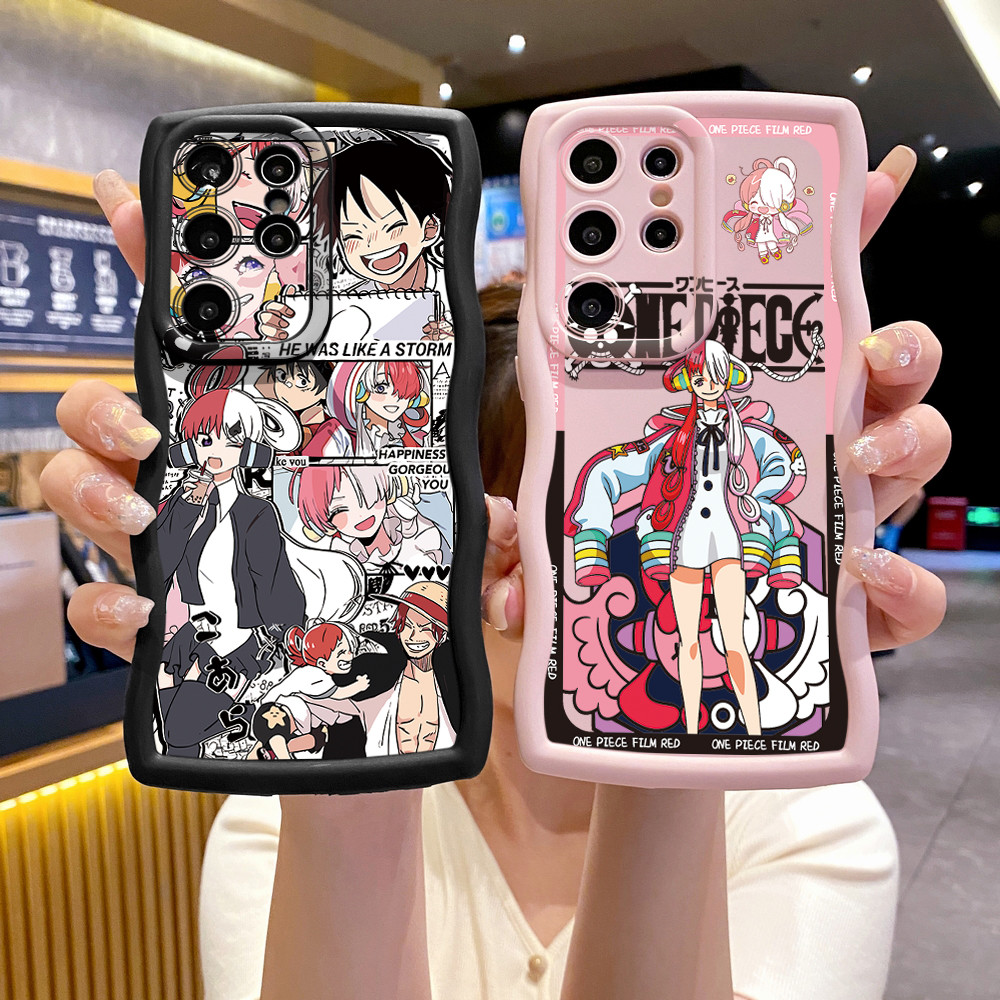 for Samsung Galaxy S25 S24 S23 Ultra S22 Plus One Piece Uta Luffy Wave ...