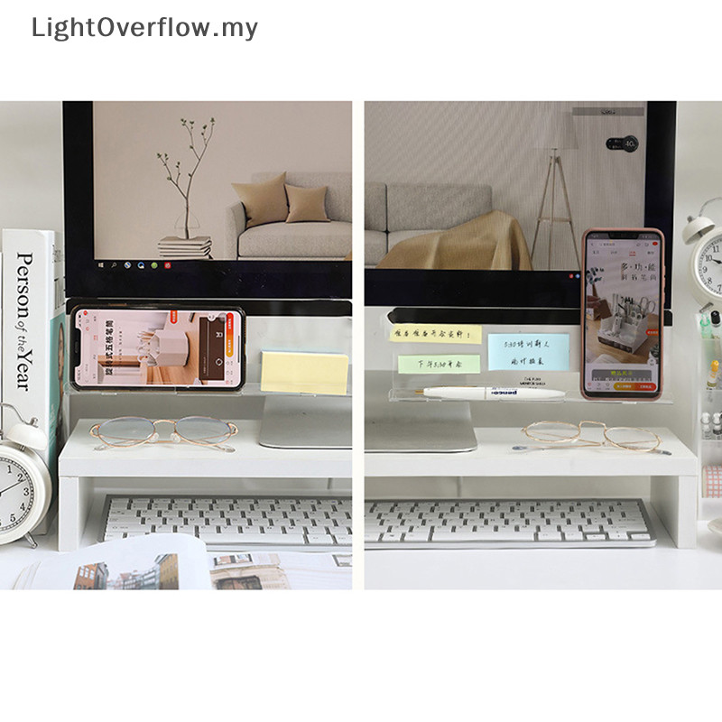 [LightOverflow] Creative Acrylic Monitor Message Memo Board Sticky ...