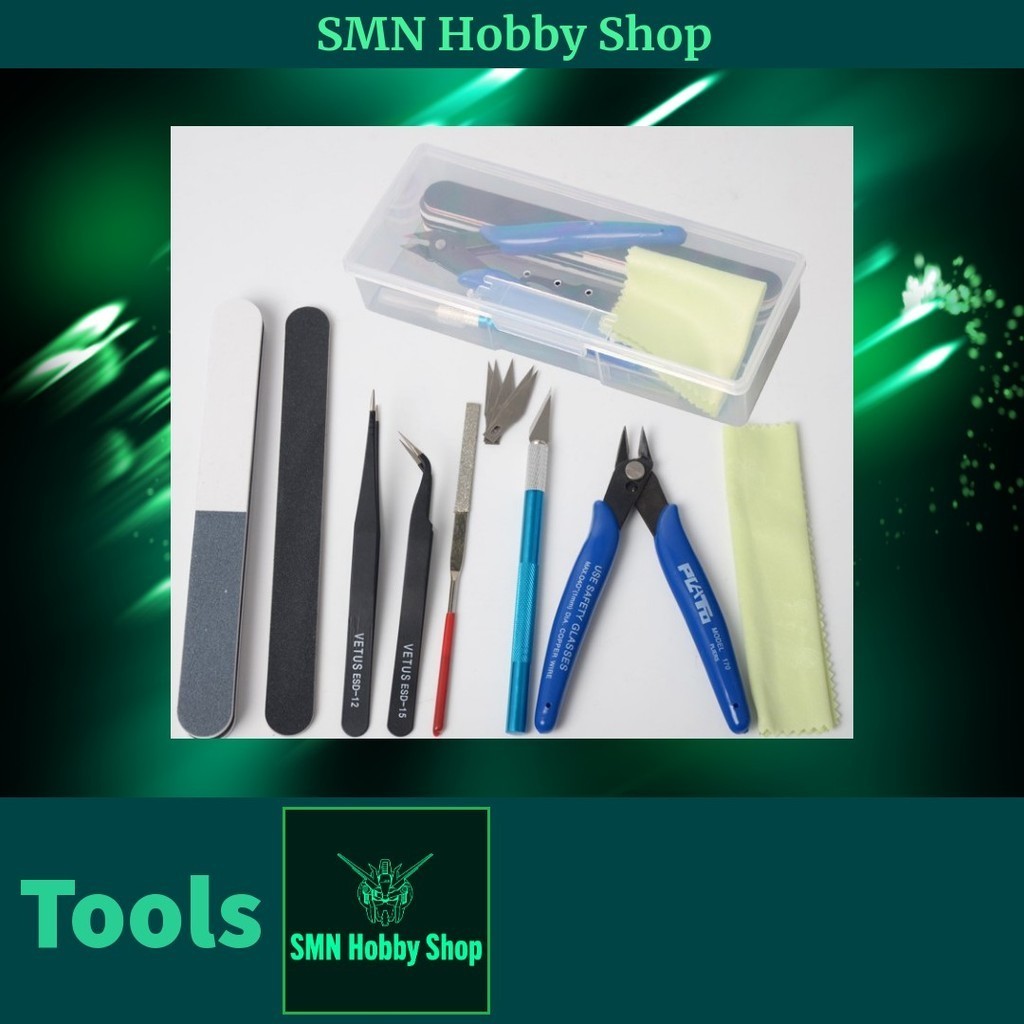 Modeler Starter Beginner Basic Tools Storage Box Set for Model Kit ...