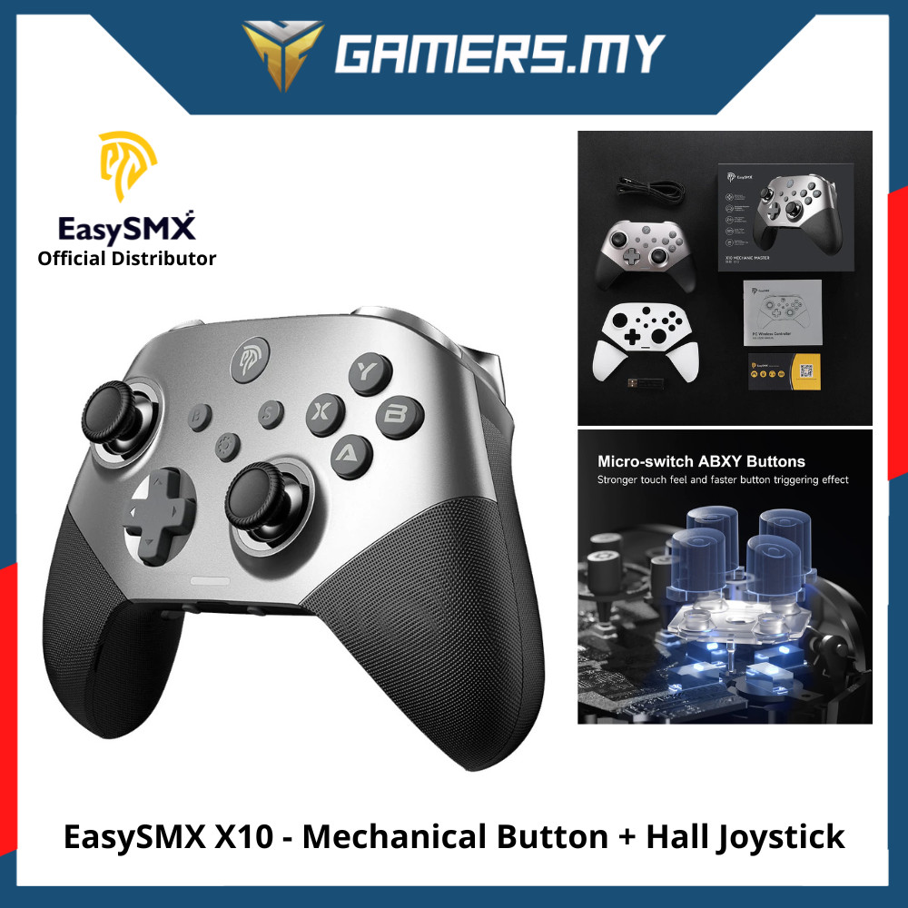 EasySMX X10 Gamepad Controller Mechanical Button + Hall Joystick NS IOS ...