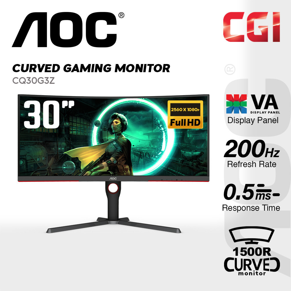 AOC 30" CQ30G3Z VA FHD Delta E