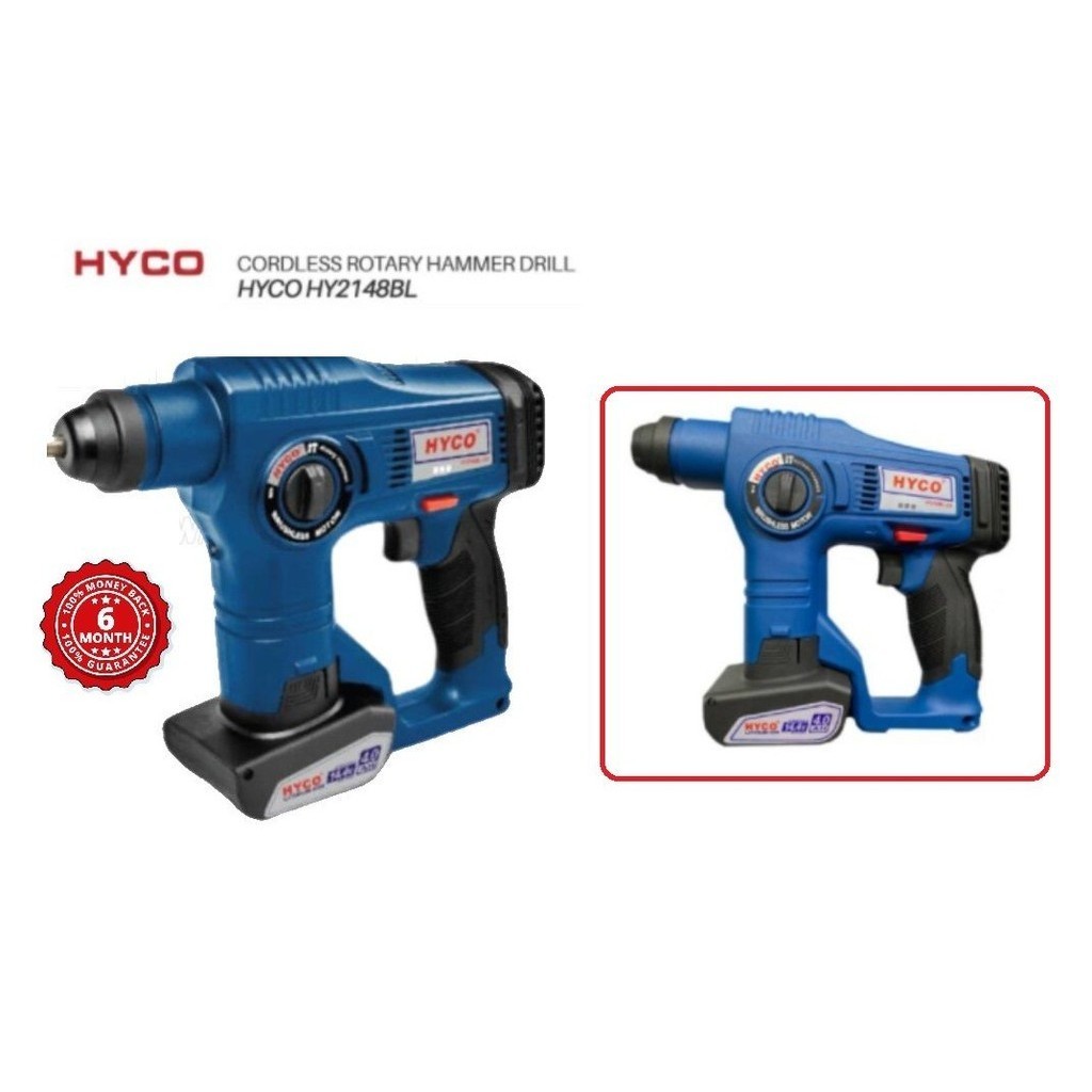 Hyco HY2148 BL-Motor 14.4V SDS-Plus Rotary Hammer Drill | Shopee Malaysia