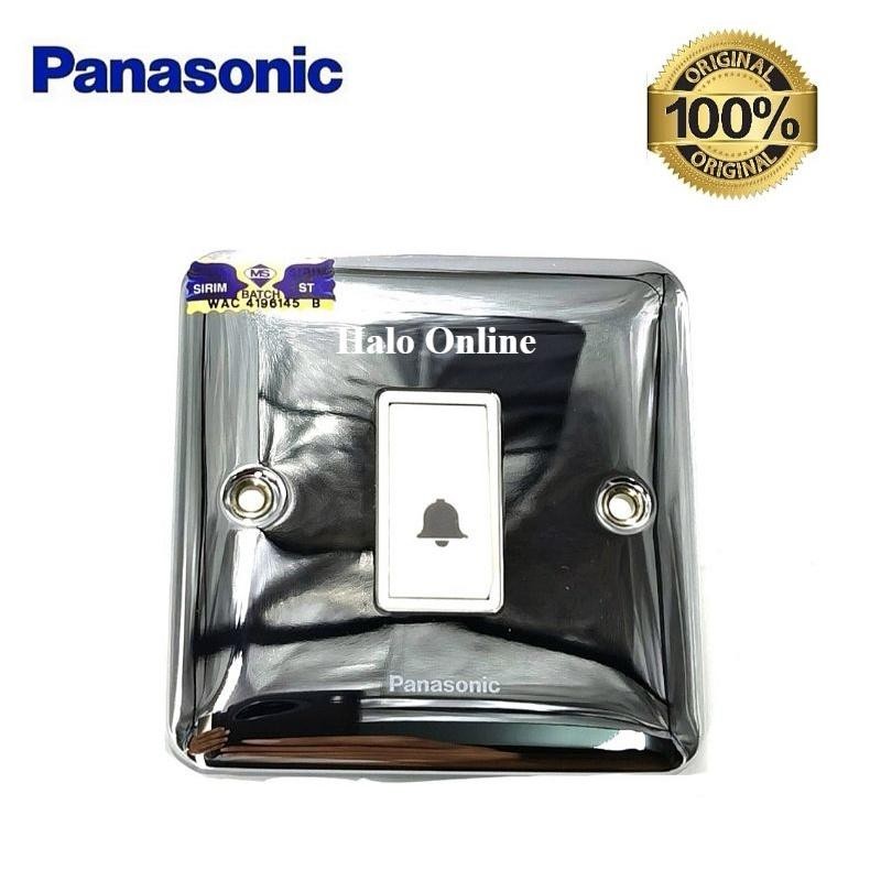 100%Original High Quality Panasonic Door Bell Switch (CHROME) | Shopee ...