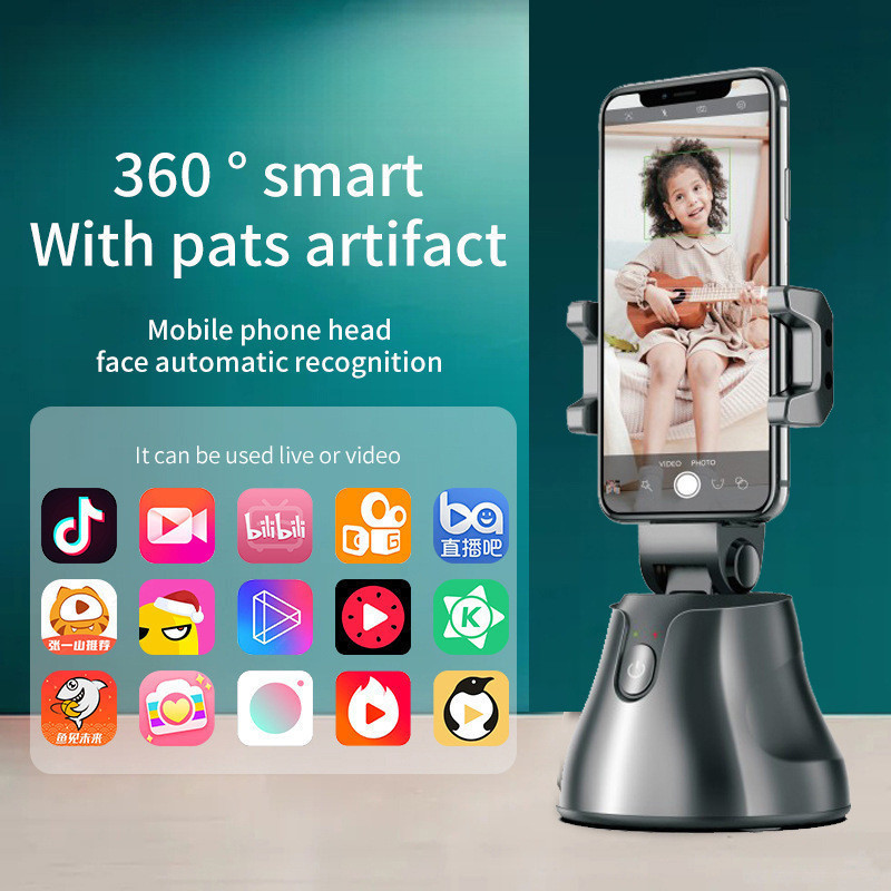 360° Rotation Auto Smart Shooting Selfie Stick Intelligent Follow Gimbal AI-composition Object ...
