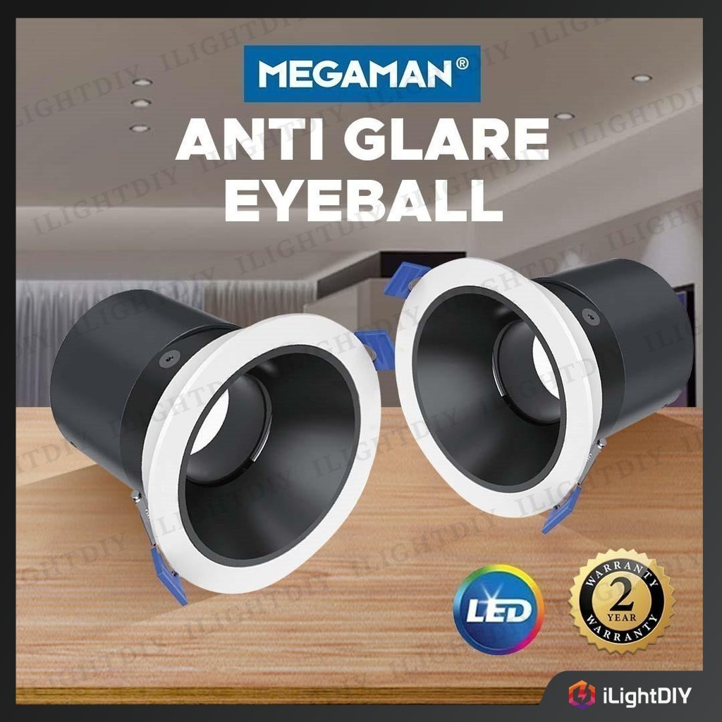 MEGAMAN 10W COB RECESSED CEILING SPOTLIGHT LED EYEBALL LIGHT | Shopee ...