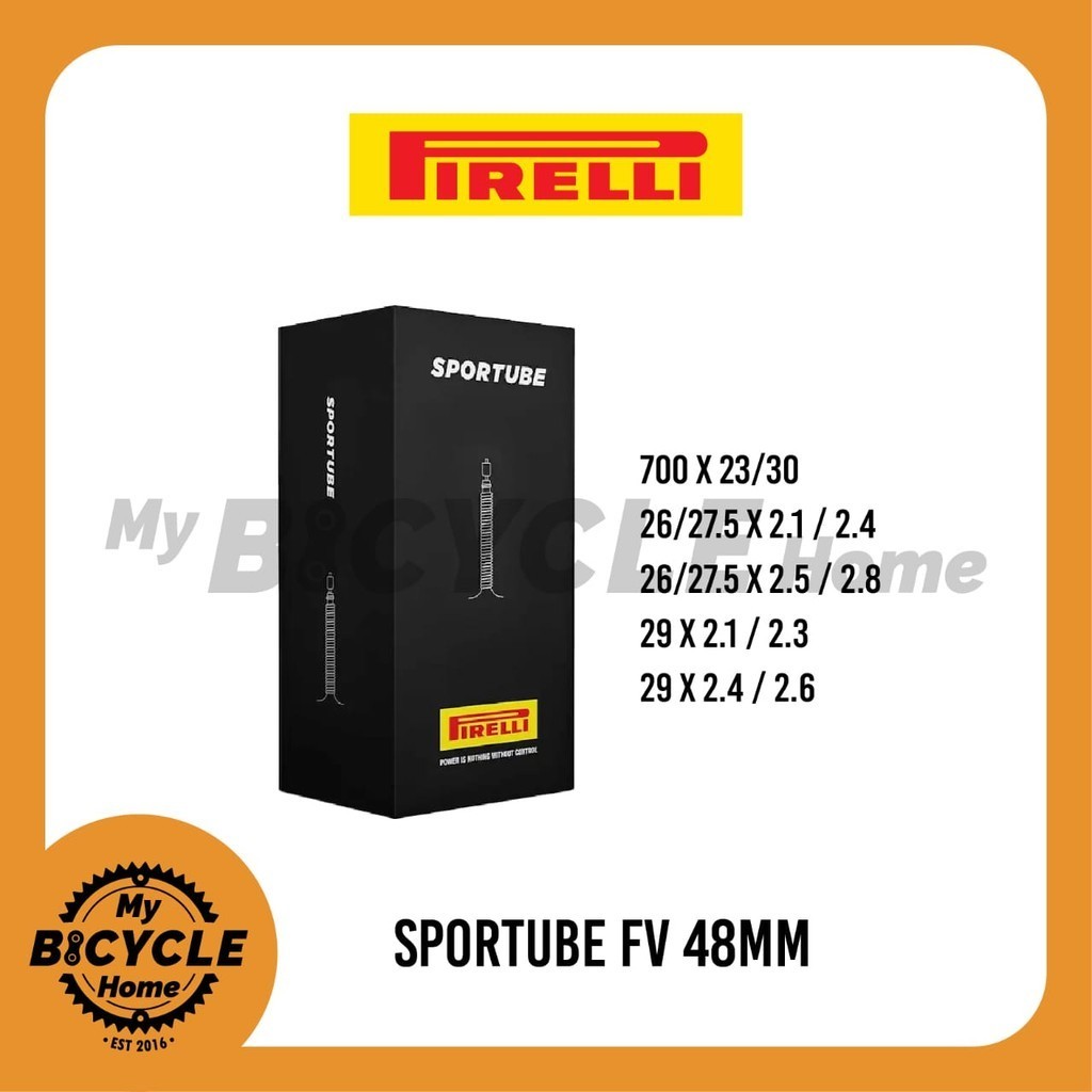 PIRELLI SPORTUBE BICYCLE INNER TUBE FV 48MM RB / MTB | Shopee Malaysia