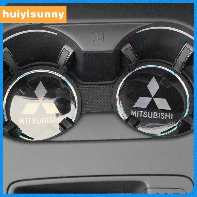 HYS 2pcs Car Cup Holder Mat Anti Slip Vehicle Coaster Auto Water Cup ...