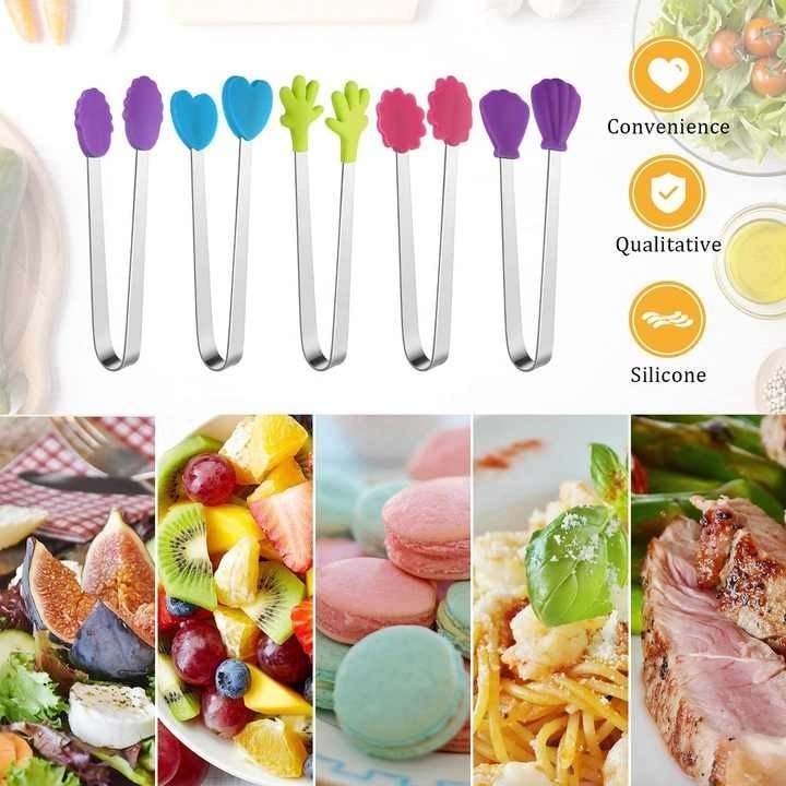 Cute Food Clip Mini Tong Anti Hot Clipper Hand Love Design | Shopee ...