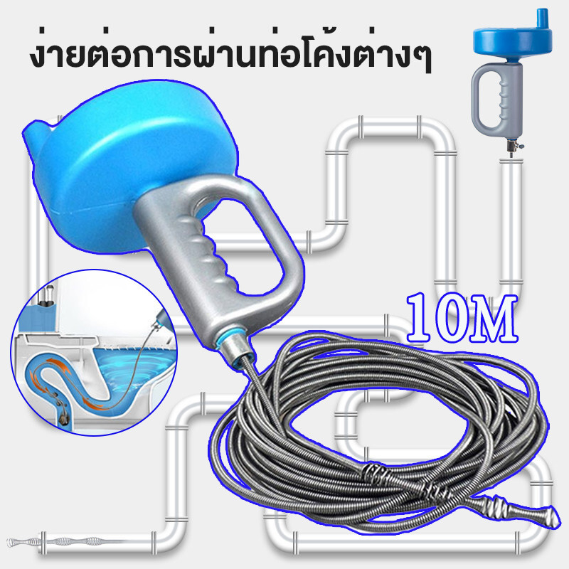 KC Tools Iron Snake 10 Meters Snakes Penetrate The Solid Pipe. Dissolve ...