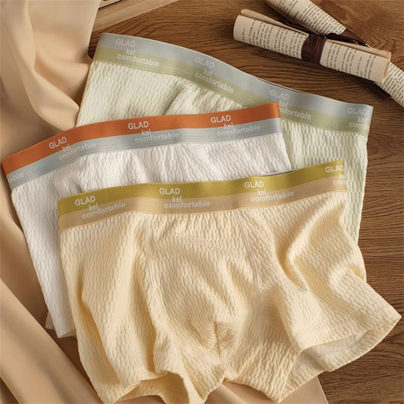 New Men's Underwear Pure Cotton Cotton Crotch Comfortable Breathable ...