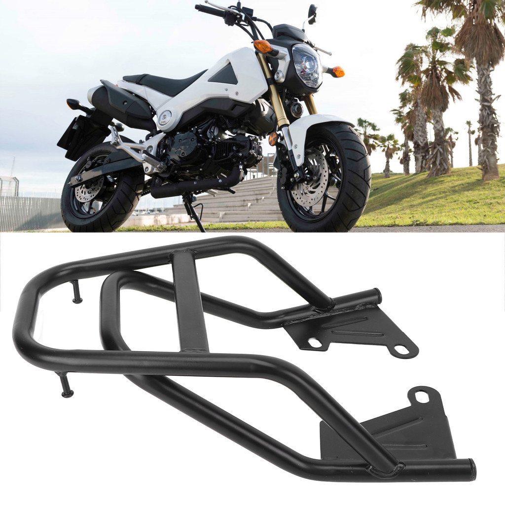 IN STOCK Motorcycle Rear Handrail Rack Luggage Box Holder Iron Black ...