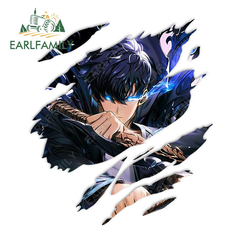 EARLFAMILY 13cm Solo Leveling Anime Car Sticker Trunk Windshield ...