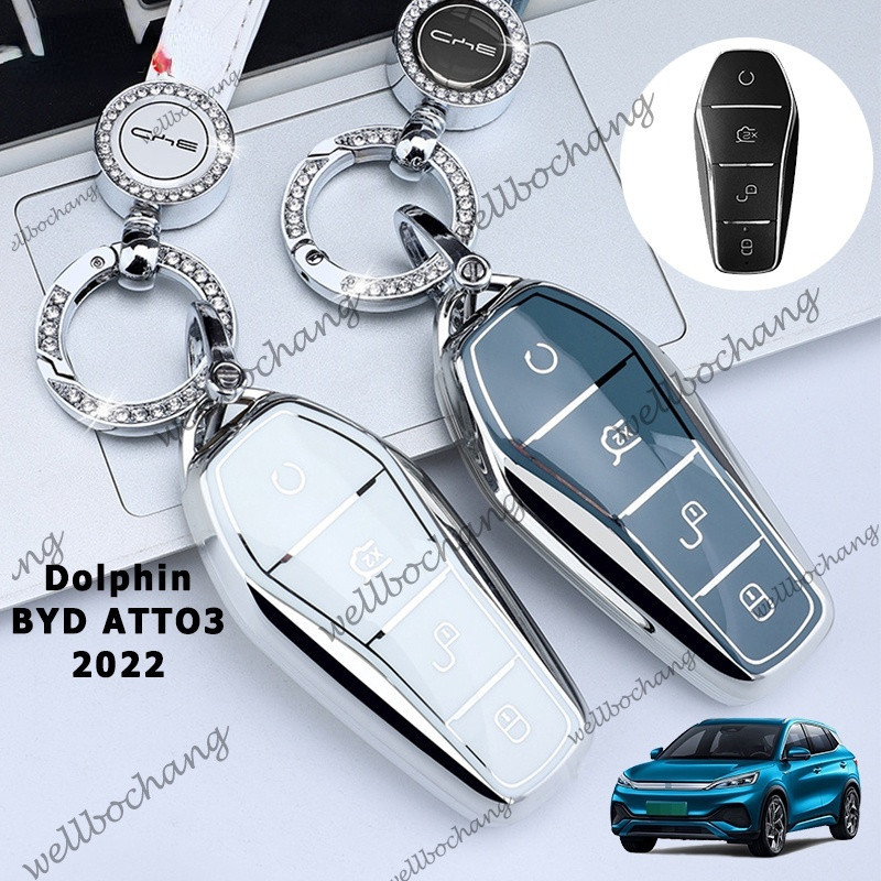 Car Key Case Car Keychain Car Remote Case For BYD Atto 3 Yuan PLUS 2022 ...