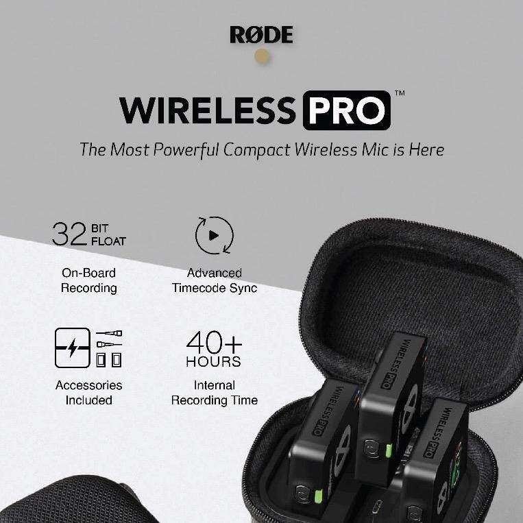 Rode Wireless Pro Microphone Wireless for Live Streaming and Video ...