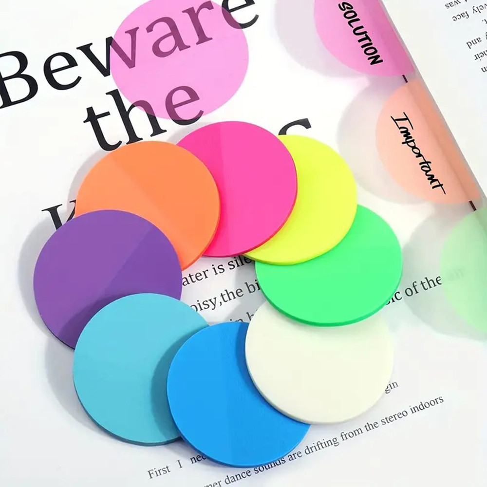 160 Sheets Colors Transparent Sticky Notes Waterproof Index Tabs ...