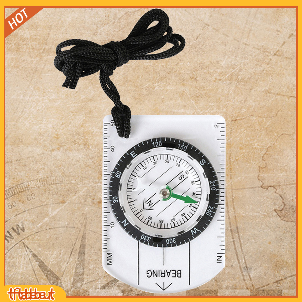 TF* Mini Compass Accurate Scale Multi-functional Small Acrylic Map ...