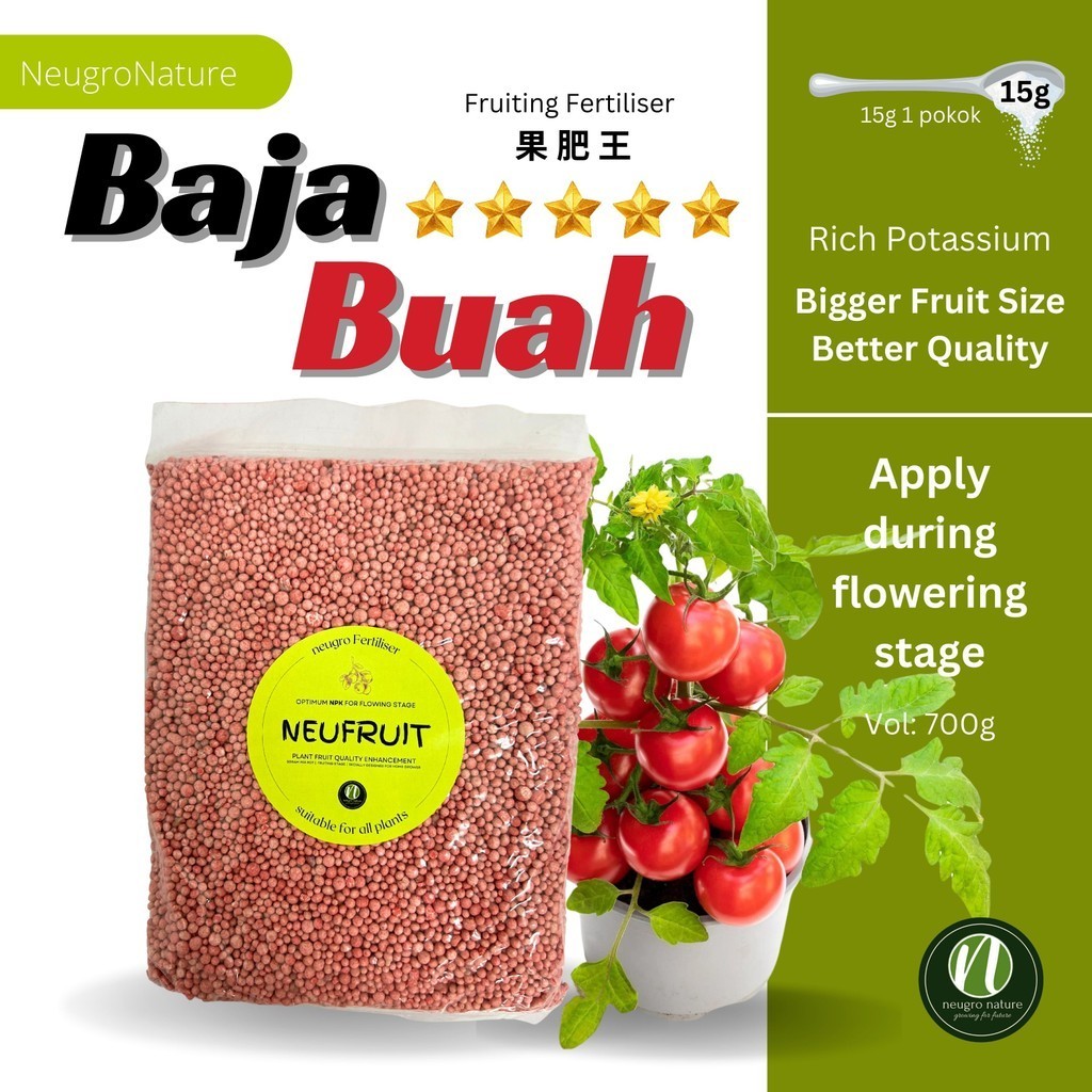 NeuFruit Baja Buah Tanaman sayur bunga poco buah buahan 700g Baja ...